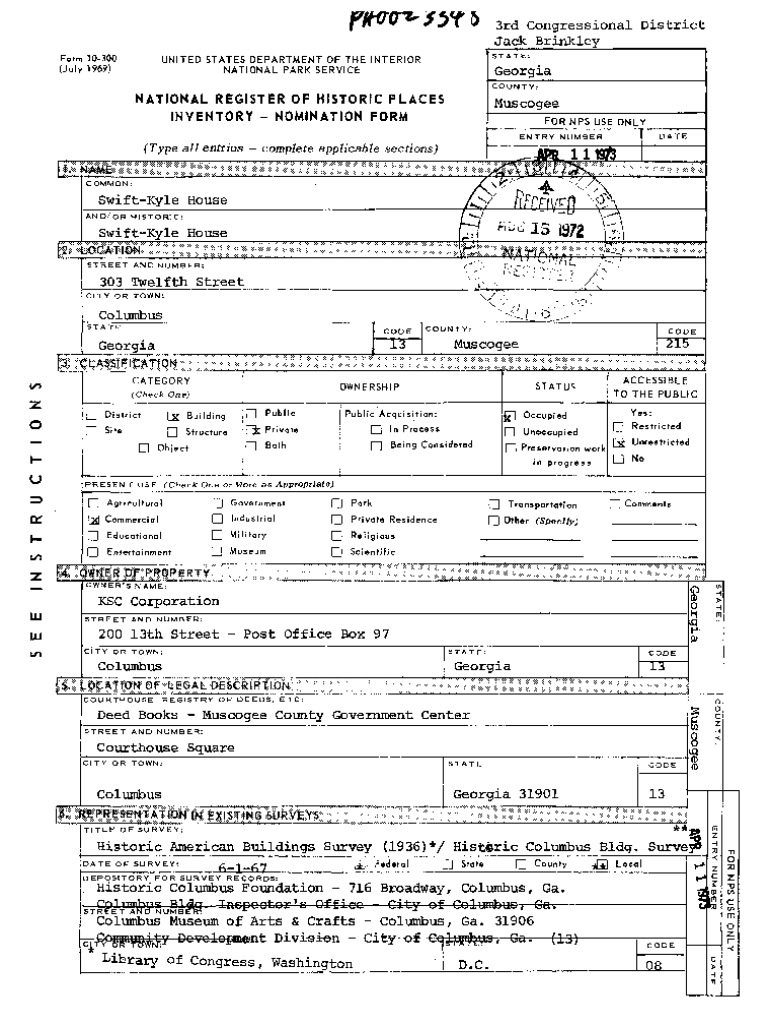 Fillable Online npgallery.nps.govGetAsset9b63de8f-37a9-45dfNATIONAL REGISTER OF HISTORIC PLACES ...