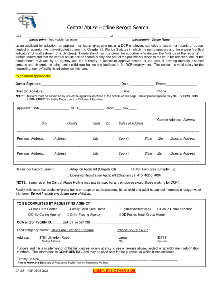 Fillable Online INFORMATION FORM Fax Email Print - pdfFiller