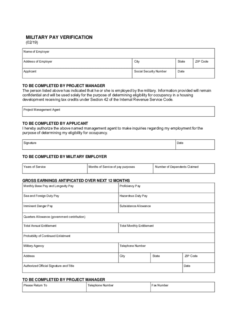 Fillable Online www.dfas.milmilitarymembersstatusverificationDefense ...