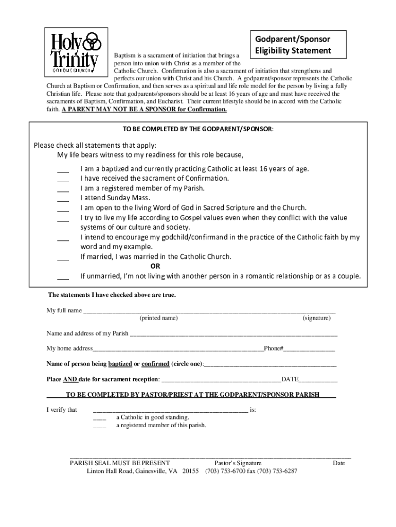 Fillable Online Sponsor elegibility form 2020 revised.docx Fax Email ...
