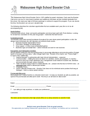 Fillable Online Booster Clubs for High School Athletics: One vs ...