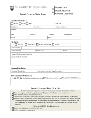 Fillable Online www.coursehero.comTravel-Expense-Claim-FormTravel ...