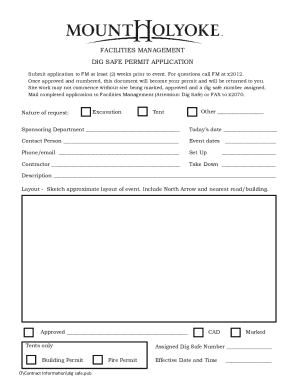 Fillable Online www.mtholyoke.edusitesdefaultFACILITIES MANAGEMENT DIG ...