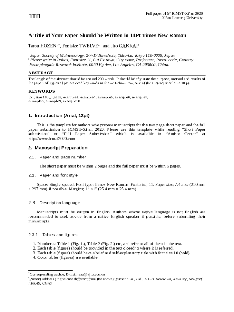 EJAM Academic Articles TEMPLATE Doc Template | pdfFiller