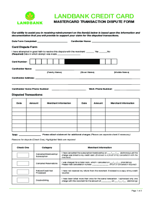 Fillable Online Land Bank of the PhilippinesCardsLand Bank of the ...