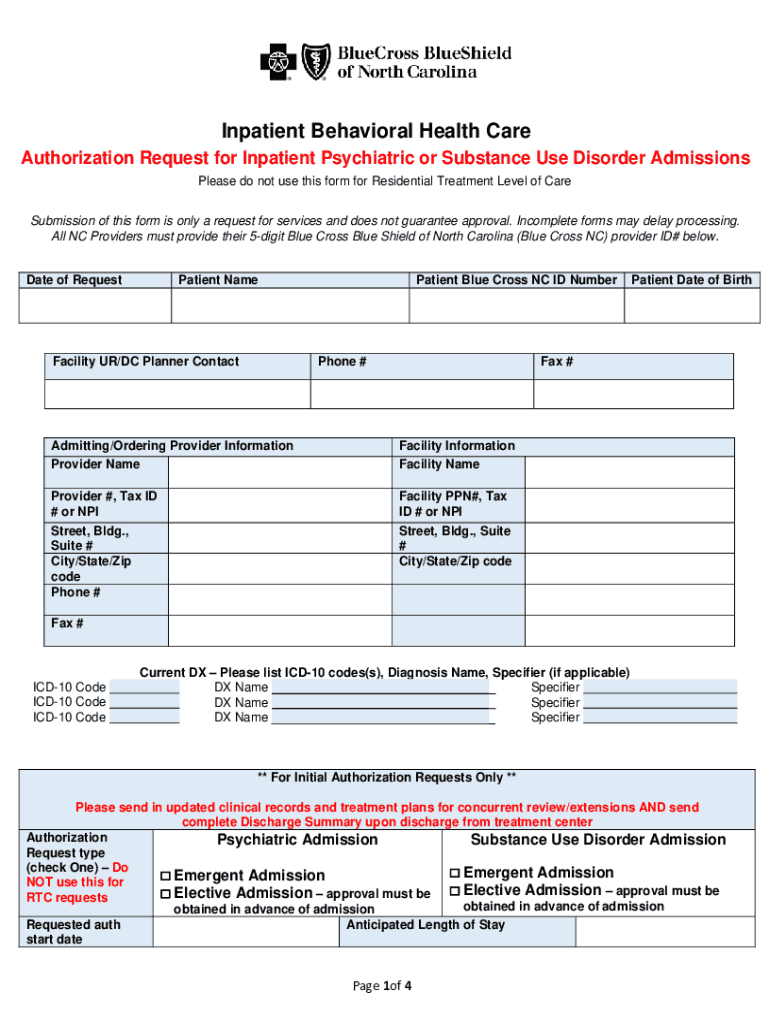 Fillable Online www.chpw.orgbehavioral-prior-authorizationBehavioral ...