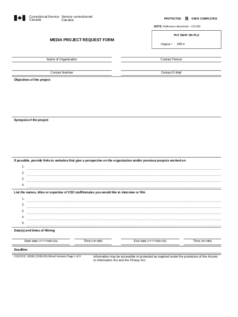 Media Project Request . Media Project Request Doc Template | pdfFiller