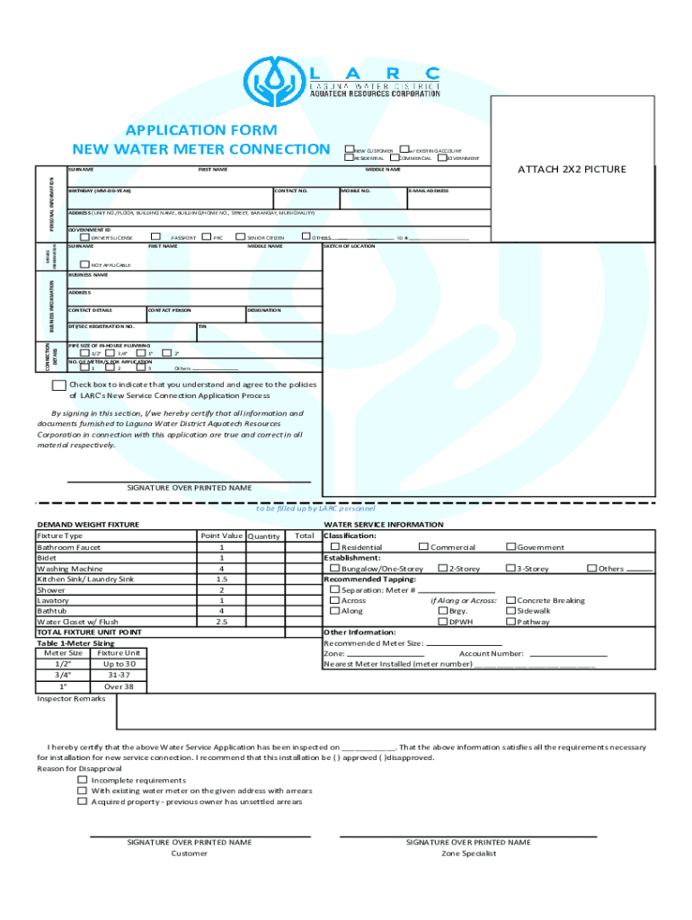 Fillable Online www.miamidade.govwaterlibraryWater and Sewer NEW ACCOUNT WORK FORM (APPLICATION ...