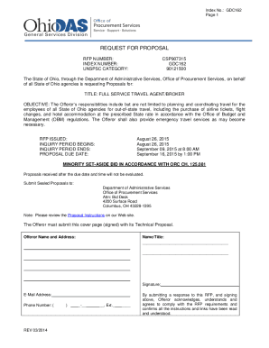 Fillable Online procure ohio cocodoc.comform275084329-request-for ...