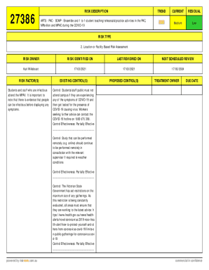 Fillable Online www.dco.uscg.milPortals9Risk Calculation Worksheet ...