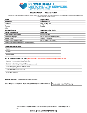 Fillable Online Client Intake Forms. What you need to know and the important questions ... Fax ...