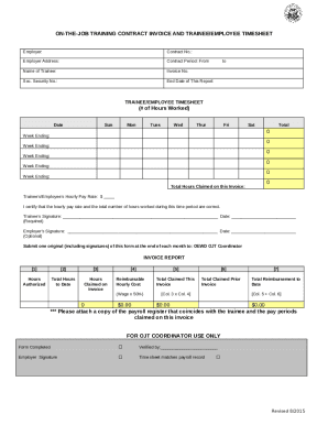 oewd.org sites defaultOJT AGREEMENT SIGNATURE SHEET - oewd.org Doc ...