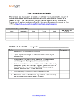 10 Crisis Plan Communication Examples (and How to Write ... Doc ...