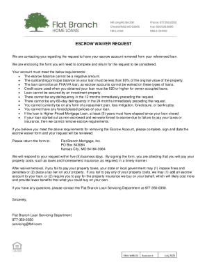 Fillable Online What Is An Escrow Waiver & How To Get One - Rocket ...