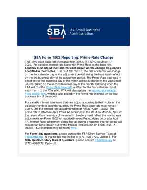 Fillable Online catran.sba.govftadistappsftawikiSBA Form 1502 Reporting ...