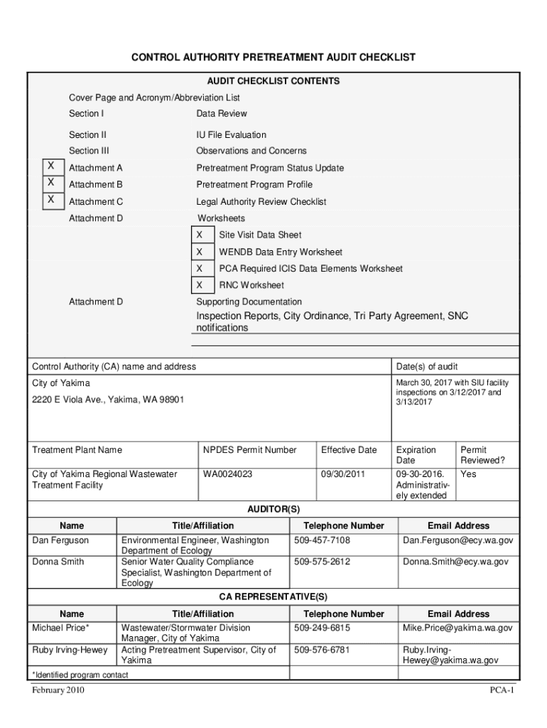 Fillable Online Audit Checklists - AuditScripts.comCompliance Audit ...
