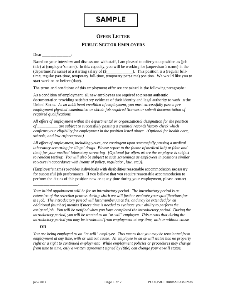 8 job offer letter templates for every circumstance with extra tips Doc ...