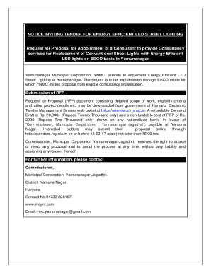 Fillable Online FREE 8+ Tender Notice Examples & Samples in PDFDOCExamplesProposals - Street and ...