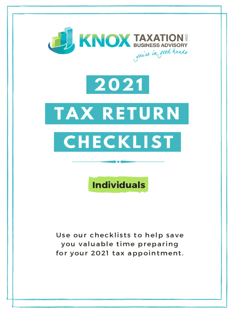Fillable Online Personal Tax Return Checklist 2021.pdf Fax Email Print ...