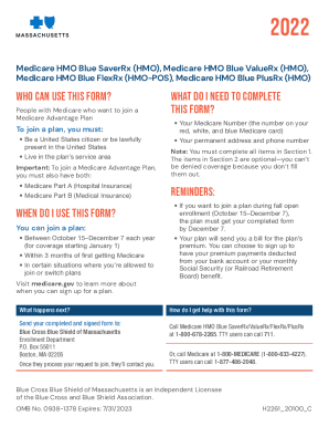 Fillable Online medicare.bluecrossma.commedicare-hmo-blue-saverMedicare ...