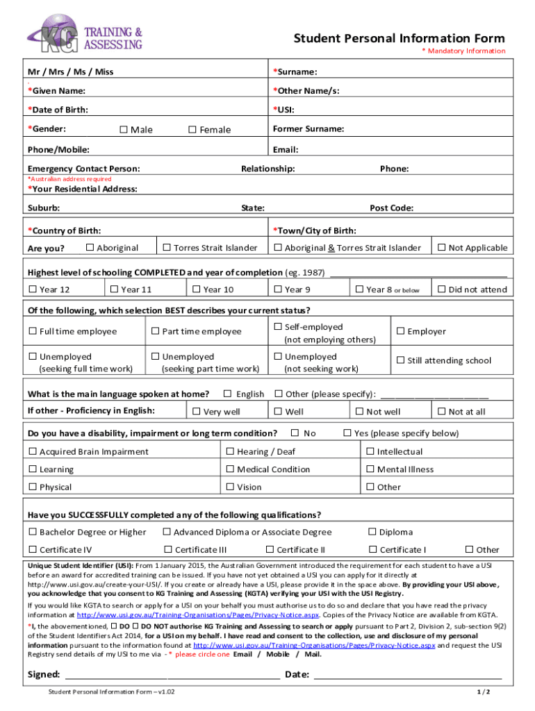 Fillable Online INTERNATIONAL STUDENT ENROLMENT FORM Fax Email Print ...