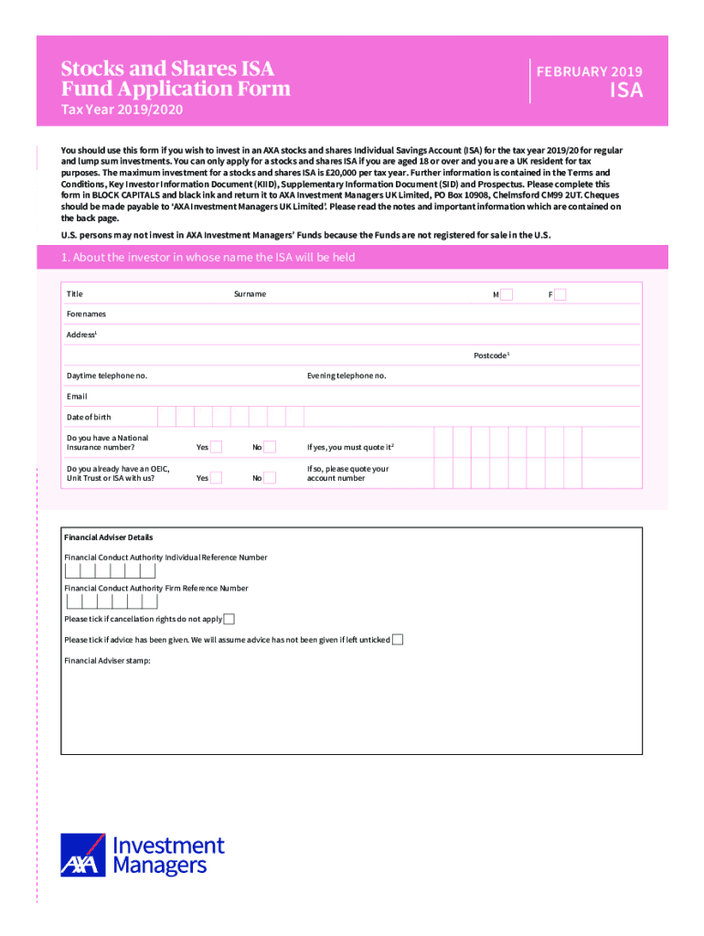 Fillable Online assets.publishing.service.gov.ukgovernmentApplication Form (stocks and shares ...