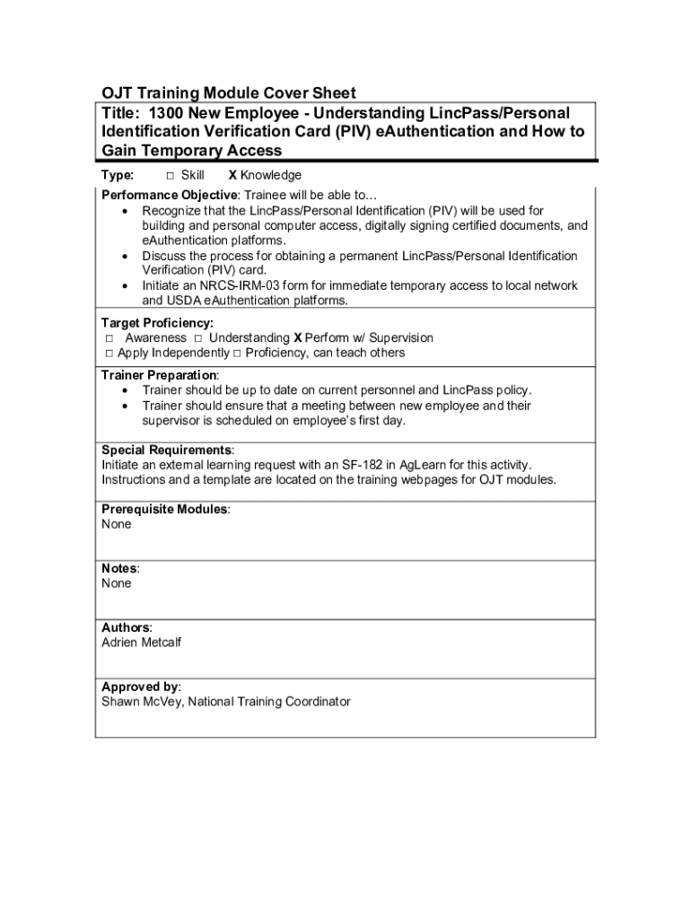 Fillable Online www.nrcs.usda.govwpsPANRCSConsumptionOJT Training ...