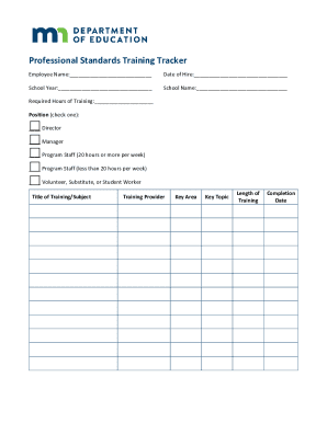 Fillable Online education mn www.smartsheet.comtraining-plan ...