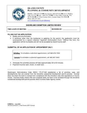 Fillable Online Master Land Development Permit Application - Island ...
