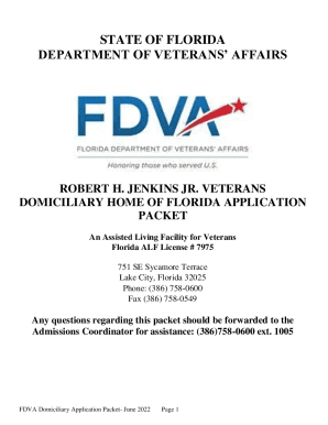 Fillable Online FDVA DOM Application Packet- June 2022 Fax Email Print ...