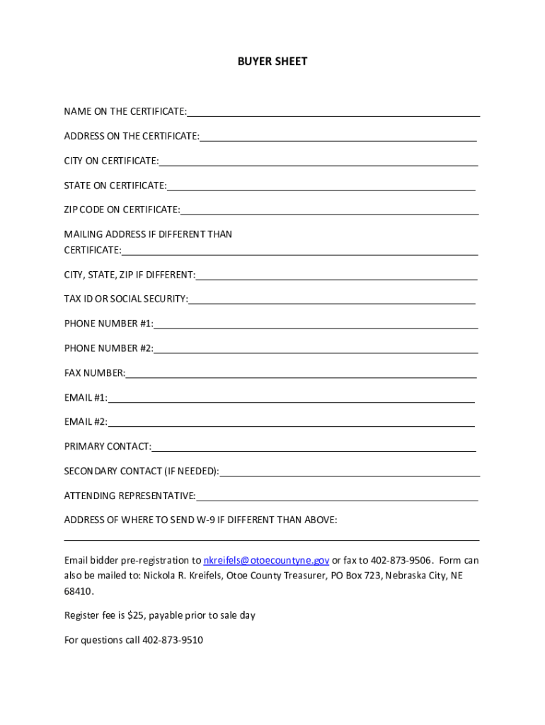 Fillable Online www.pdffiller.com553194534--Buyer-preFillable Online co ...