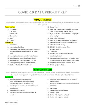 Fillable Online dphhs mt COVID-19 DATA PRIORITY KEY. COVID-19 DATA ...