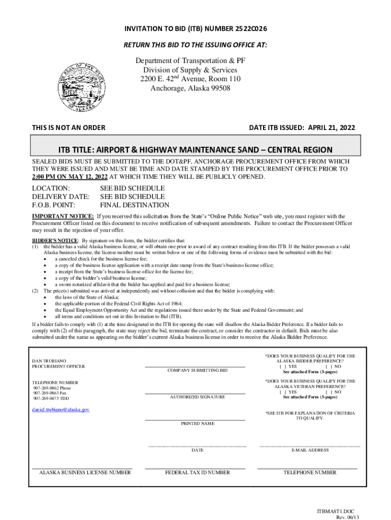 Fillable Online procurement-notices.undp.orgviewfileInvitation to Bid (ITB) - United Nations ...