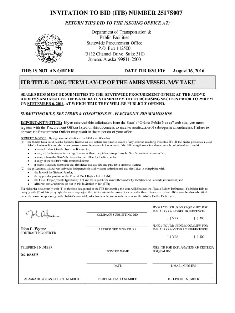 Fillable Online procurement-notices.undp.orgviewfileInvitation to Bid ...