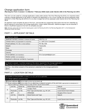 Fillable Online Change application form - Blackall-Tambo Region Fax ...