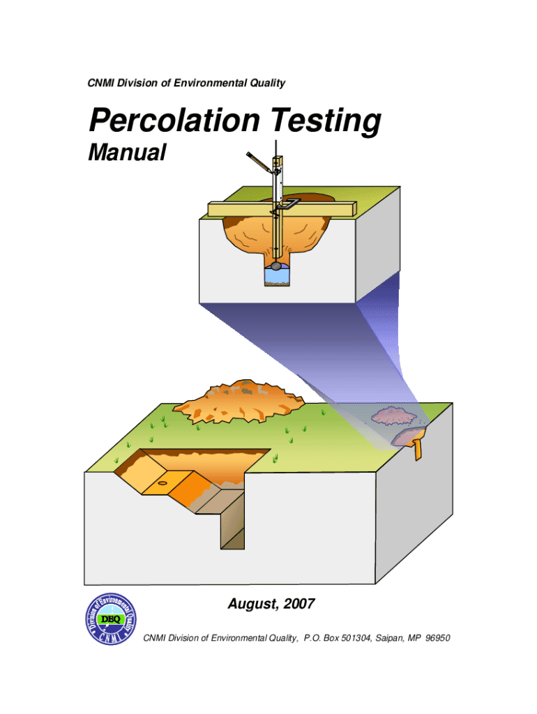 Fillable Online becq.gov.mpcnmipercolationtestingmanualCNMI Division of ...