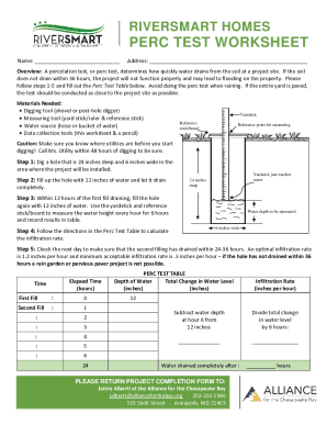 Fillable Online doee.dc.govsitesdefaultRIVERSMART HOMES PERC TEST ...