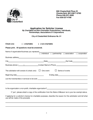 Fillable Online www.chesterfield.mo.uspoliceCity of Chesterfield ...