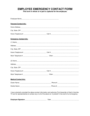 Fillable Online www.doctemplates.netemployee-emergency-contact-formFree ...