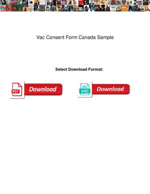 Fillable Online Vac Consent Form Canada Sample. Vac Consent Form Canada ...
