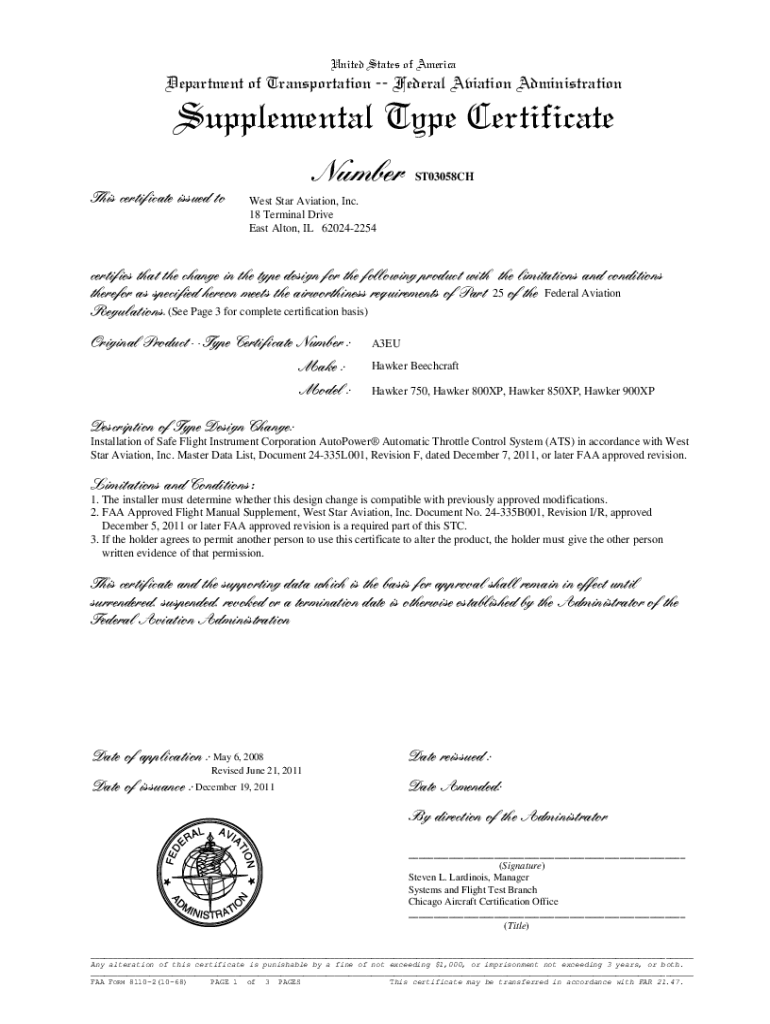 Fillable Online rgl faa ST03058CH.doc Fax Email Print - pdfFiller