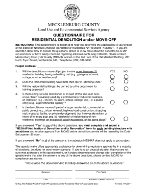 Fillable Online www.mecknc.govLUESACodeEnforcementCustomer Forms - Mecklenburg County Government ...