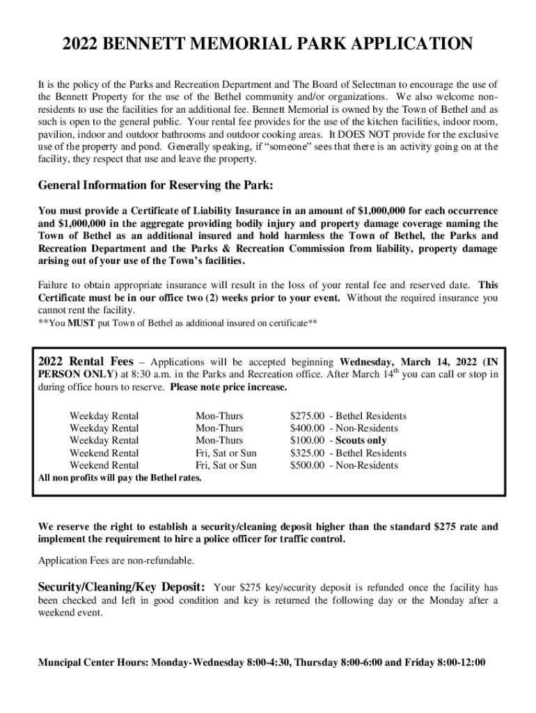 Fillable Online www.nycgovparks.orgparksbennett-parkBennett Park ...