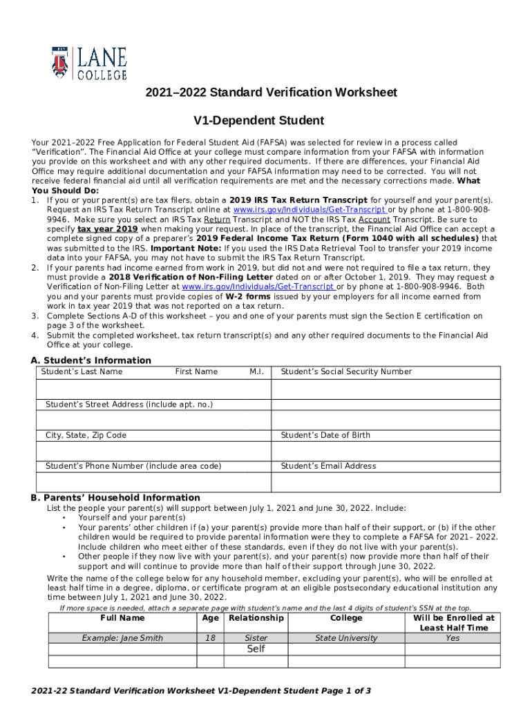 s3.us-east-1.amazonaws.com lanecollegeedu Lane20202021 Standard Verification Worksheet V1 ...