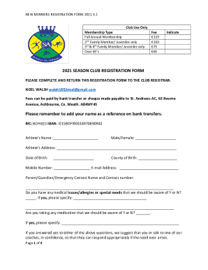 Fillable Online FREE 14+ Sample Membership Application Forms in ...