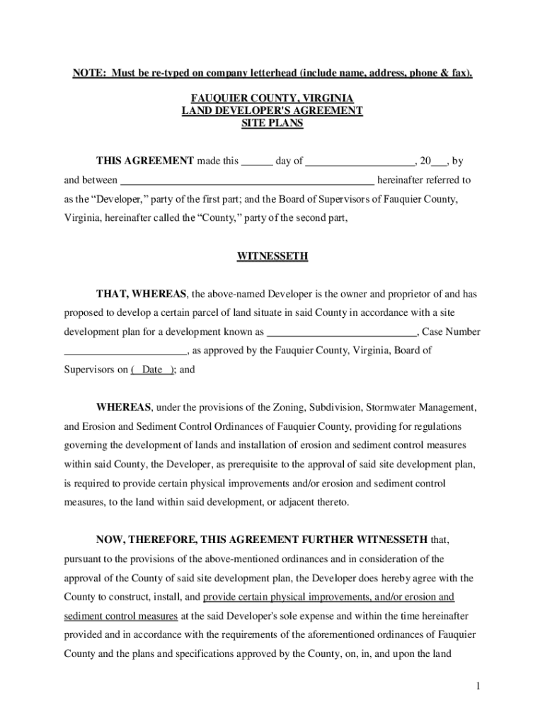 Fillable Online www.fauquiercounty.govhomeshowdocumentFAUQUIER COUNTY ...