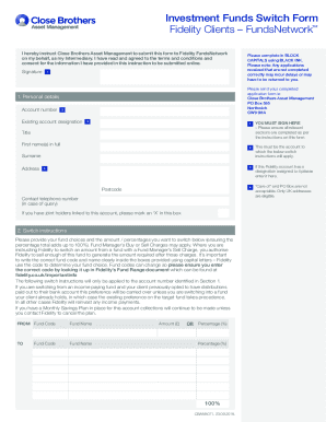 Fillable Online Forms and applications - Fidelity Investments ...