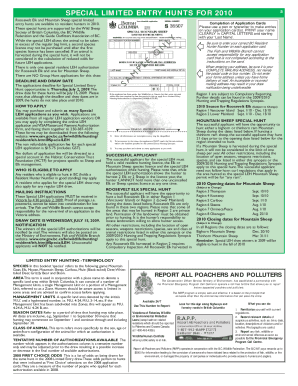 Fillable Online myfwc.comlicenselimited-entryLimited Entry/Quota Hunt ...