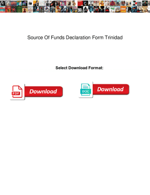 Fillable Online Source Of Funds Declaration Form Trinidad. Source Of ...