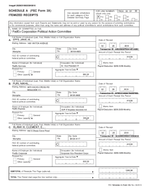 Fillable Online docquery.fec.govpdf452REPORT OF RECEIPTS FEC AND ...